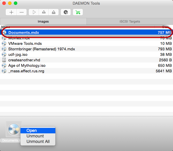 How To Create An ISO Image On Mac With DAEMON Tools