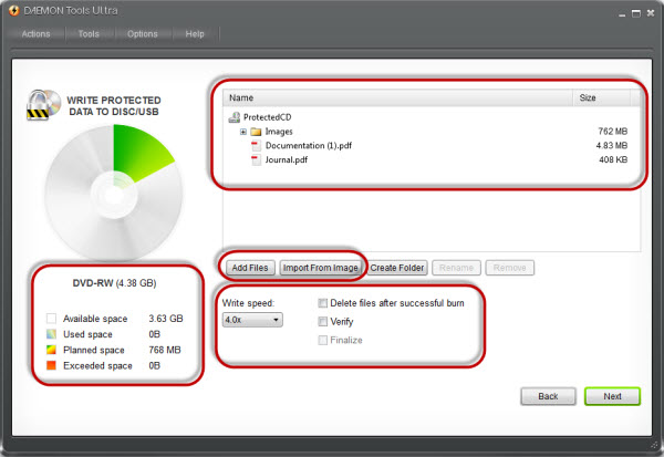 An encrypted CD as a way to protect your data